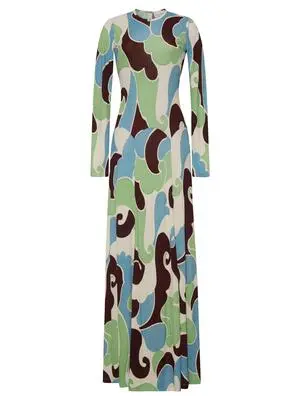 Cara Cara Aspen Maxi Dress - Petal Wave Mint