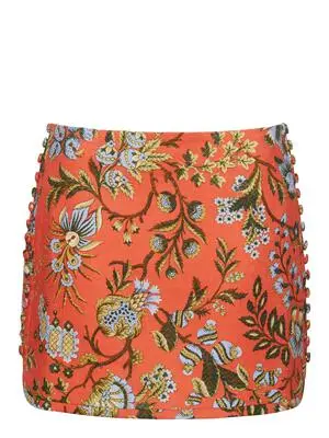 Cara Cara Roseland Mini Skirt - Clover Orange