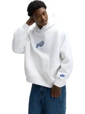 Nike Buffalo Bills Rivalries Collection Oversized Tech Fleece Nfl Pullover Hoodie - White