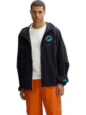Nike Miami Dolphins Rivalries Collection Tech Nfl Full-zip Jacket - Blue