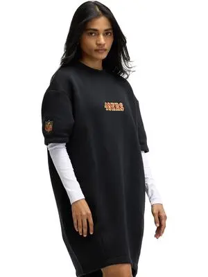 Nike San Francisco 49ers Rivalries Collection Oversized Tech Fleece Nfl Dress - Black