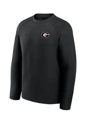 Nike Georgia Tech Fleece College Pullover Crew - Black