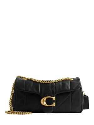 COACH Tabby Shoulder Bag 26 With Quilting - Brass/black
