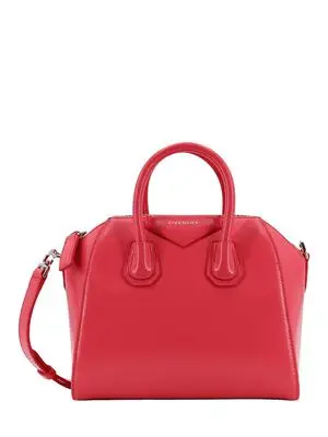 Givenchy Antigona Mini Leather Crossbody Bag - Red