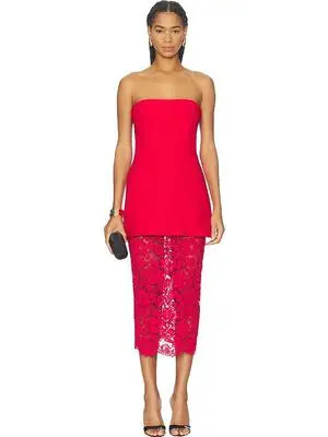 Amanda Uprichard Jada Dress - Red