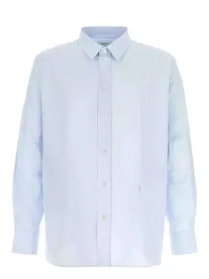 Saint Laurent Cassandre-detail Oxford Shirt - Blue