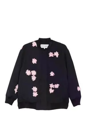 Stine Goya Floral-appliqué Jacket - Blue