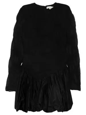 Stine Goya Smocked Mini Dress - Black