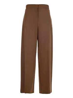 MERCI Patch Pocket Cotton Trousers - Brown