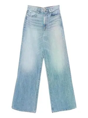 SLVRLAKE Eva Wide Leg Jeans - Blue