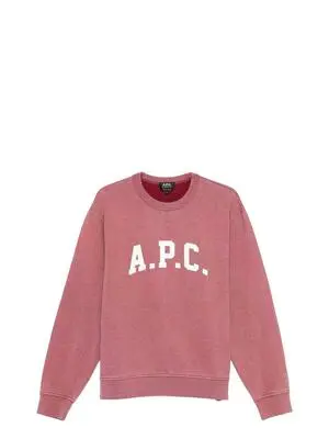 A.p.c. Logo-print Sweatshirt - Pink