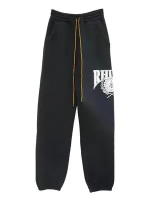 Rhude Parcours Des Saint-cloud Logo-print Track Pants - Black