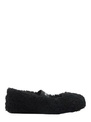 Moon Boot Shearling Ballerina Flats - Black