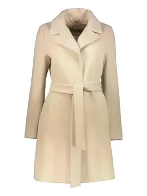 Herno Long-sleeved Belted Coat - Neutrals
