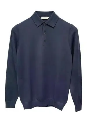DIKTAT Buttoned Polo Shirt - Blue
