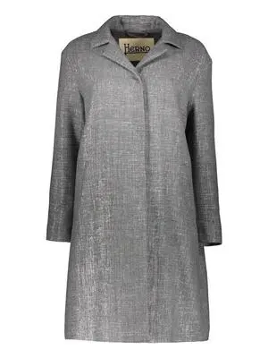 Herno Long-sleeve Buttoned Coat - Grey