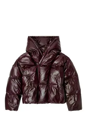 DIESEL® Hooded Padded Jacket - Purple