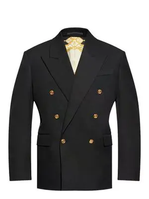 Versace Button Detailed Double-breasted Jacket - Black