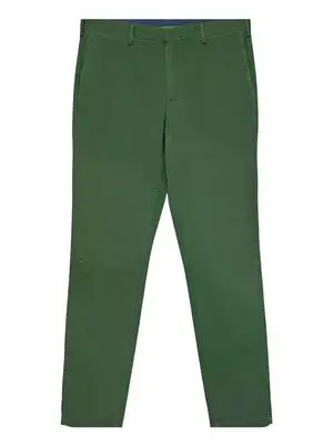 PT TORINO Flat-front Straight-leg Trousers - Green