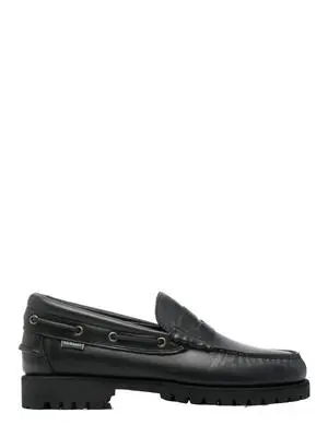 SEBAGO Tread-sole Penny Loafers - Black