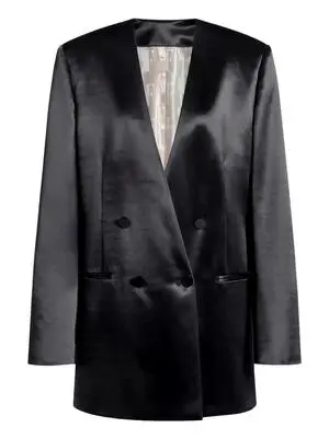 Alberta Ferretti Double-breasted Blazer - Black