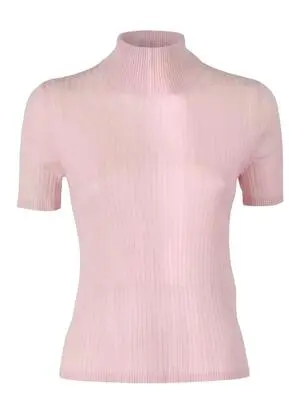 Max Mara Ribbed Roll-neck Sweater - Pink