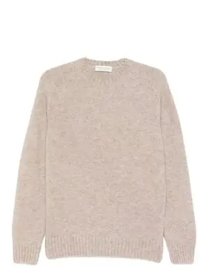 FILIPPO DE LAURENTIIS Ribbed Crew Neck Sweater - Neutrals