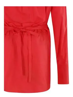 Federica Tosi Button-fastening Mini Shirt Dress - Red