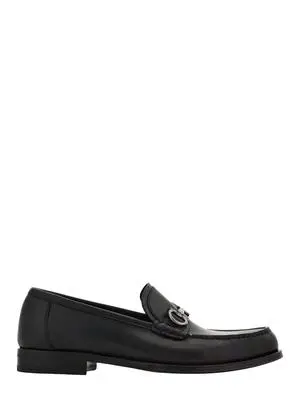 FERRAGAMO Gancini Buckle Loafers - Black