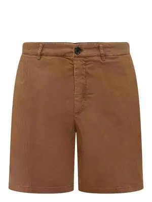 DEPARTMENT 5 Buttoned Chino Shorts - Brown