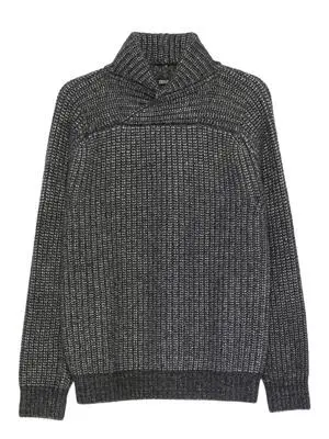 Zegna Shawl-collar Sweater - Grey