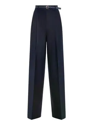 Max Mara Belted Trousers - Blue