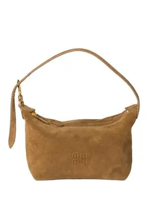 Miu Miu Suede Pouch - Olive Green