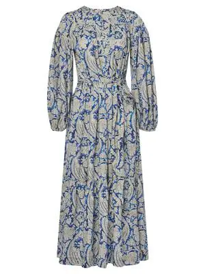 Ulla Johnson Seraphina Long Sleeve Midi Dress - Ciel