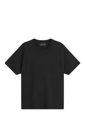 LES TIEN Heavyweight Binded Neck T-shirt - Jet Black