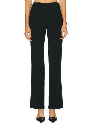 SKIMS The Essential High Waist Long Straight Leg Pant - Obsidian