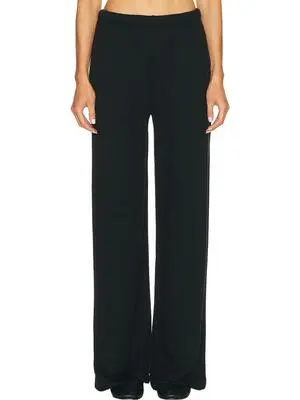 Eterne Oversized Wide Leg Sweatpant - Black