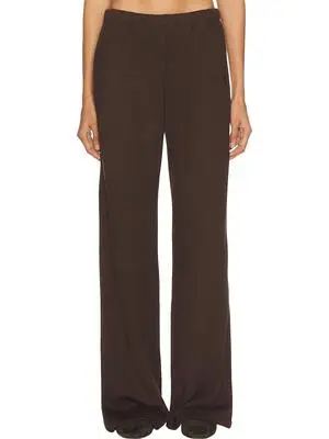 Eterne Oversized Wide Leg Sweatpant - Espresso