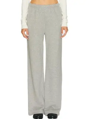 Eterne Oversized Wide Leg Sweatpant - Heather Grey