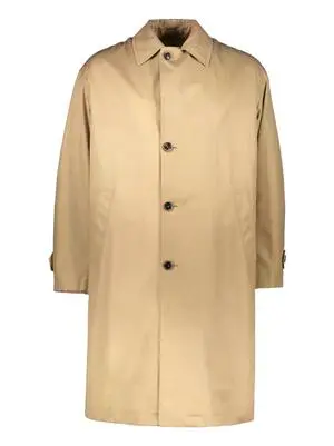 Herno Classic-collar Buttoned Coat - Neutrals
