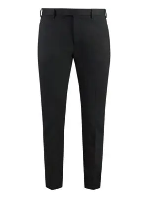 PT TORINO Pantaloni Dieci Wool-blend Trousers - Grey