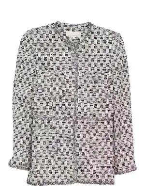 LIBEROWE Tweed Jacket With Pockets - Silver