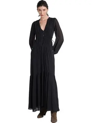 Isabel Marant Briane Long Dress - Black