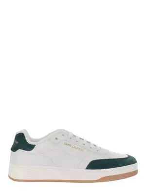 Saint Laurent Leather Low-top Sneakers - White