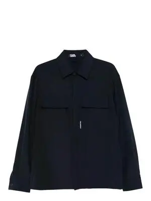 Karl Lagerfeld Chest-pockets Shirt - Blue
