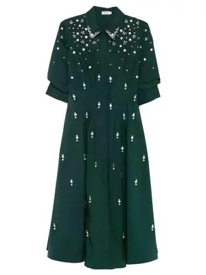 Simkhai Jazz Embellished Midi Dress - Green