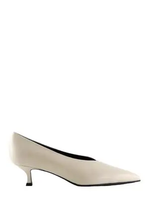NOTABENE 40mm Gaia Pointed-toe Leather Pumps - Neutrals