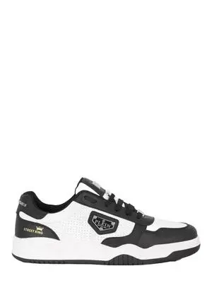 Philipp Plein Street King Perforated Sneakers - White