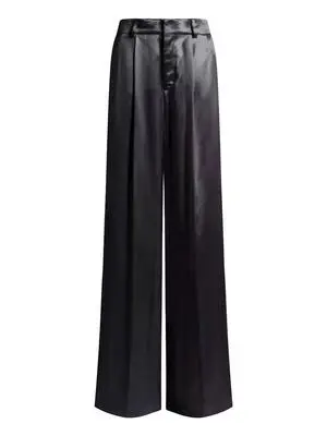 Alberta Ferretti Pleated Trousers - Black