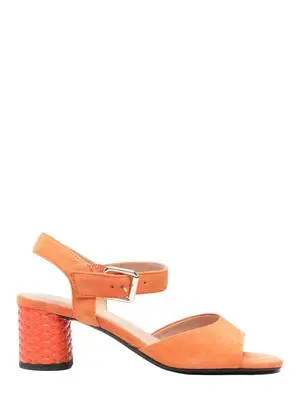 Geox 60mm Ortensia Buckle Block-heel Sandals - Orange